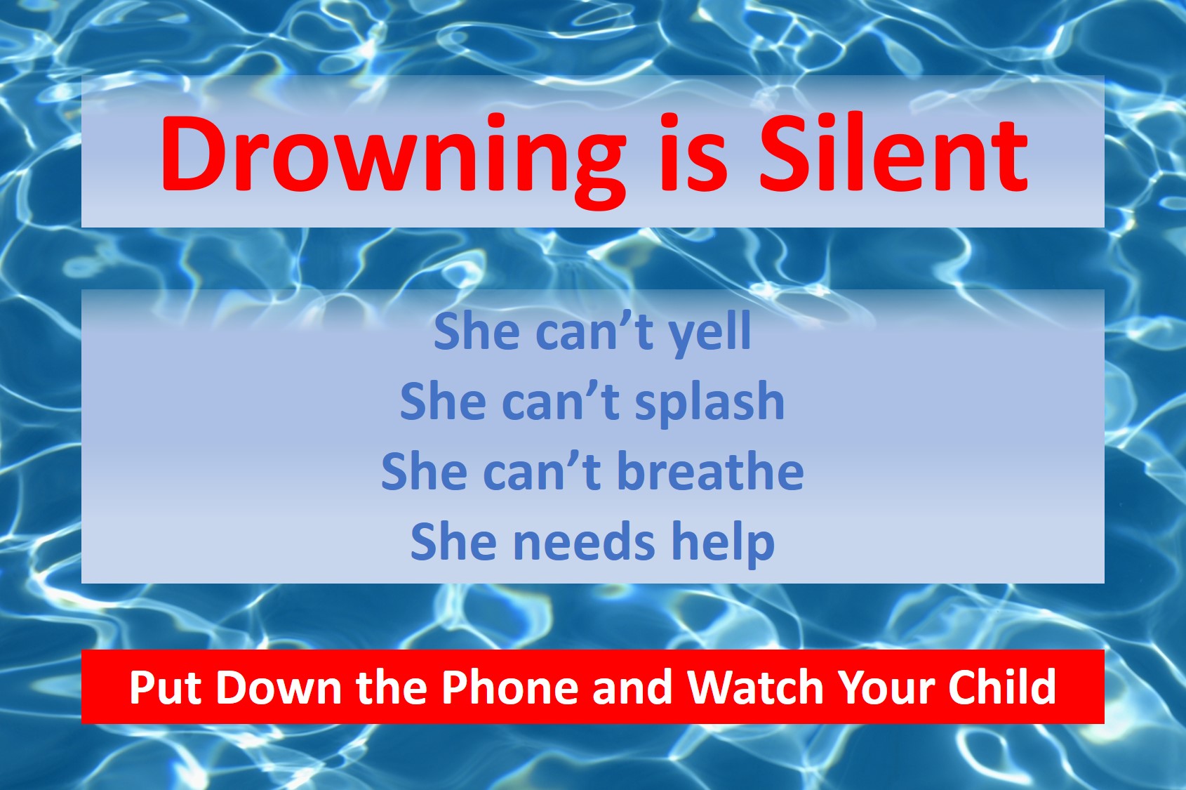 This Memorial Day and "Pool Season", Remember Drownings are Silent ...